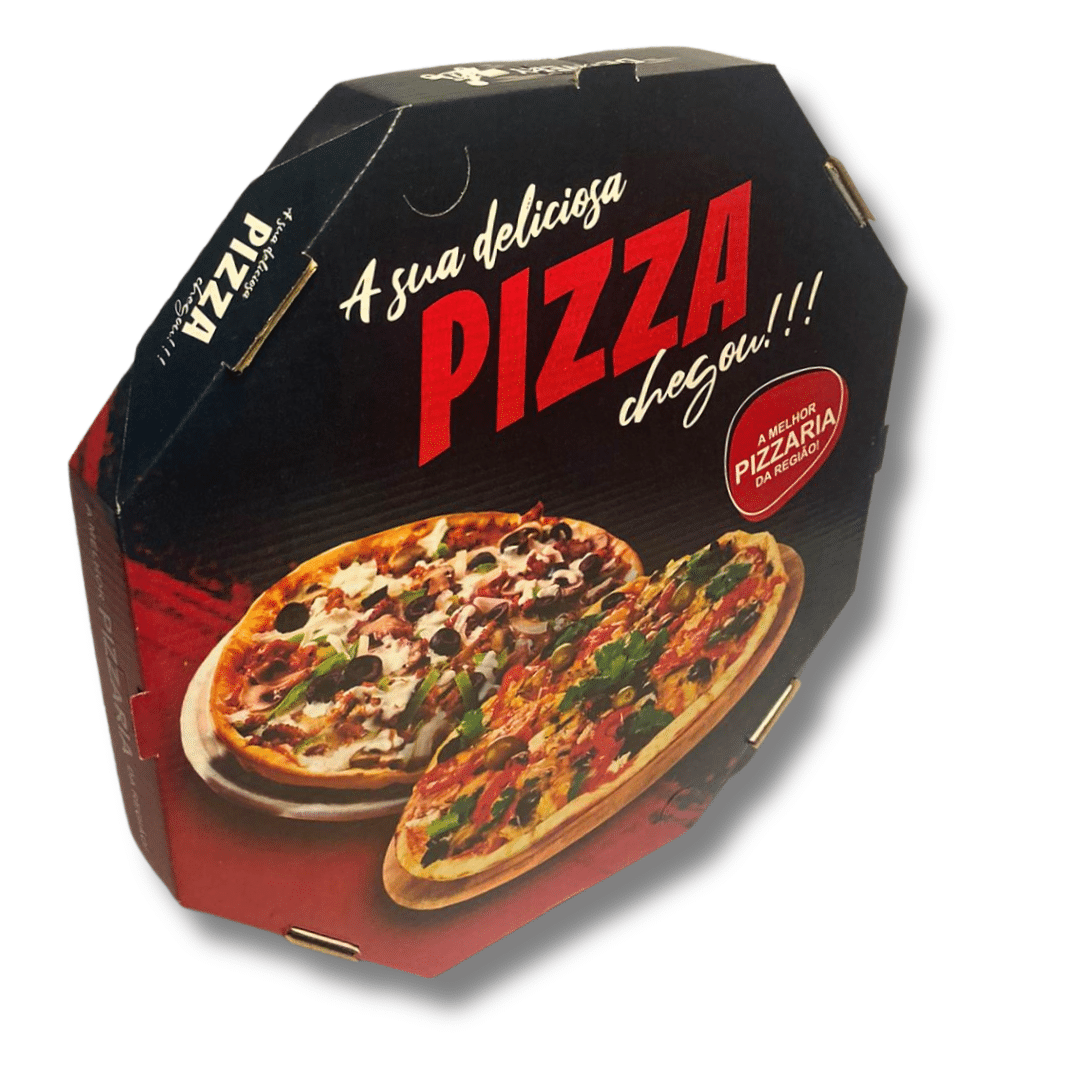 Caixa de Pizza 35cm Black – Fundo Branco Reforçado – 25un – QCaixa ...
